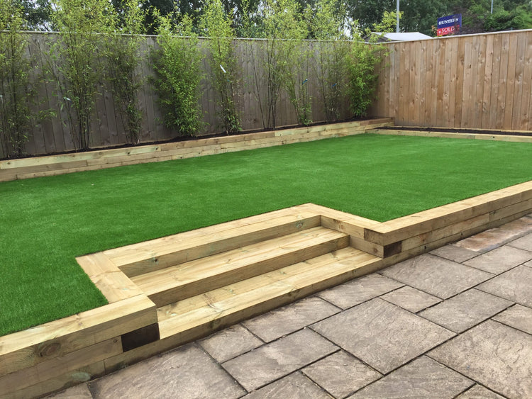 Treated Railway Sleepers North East - Greenfingers Landscapes ...